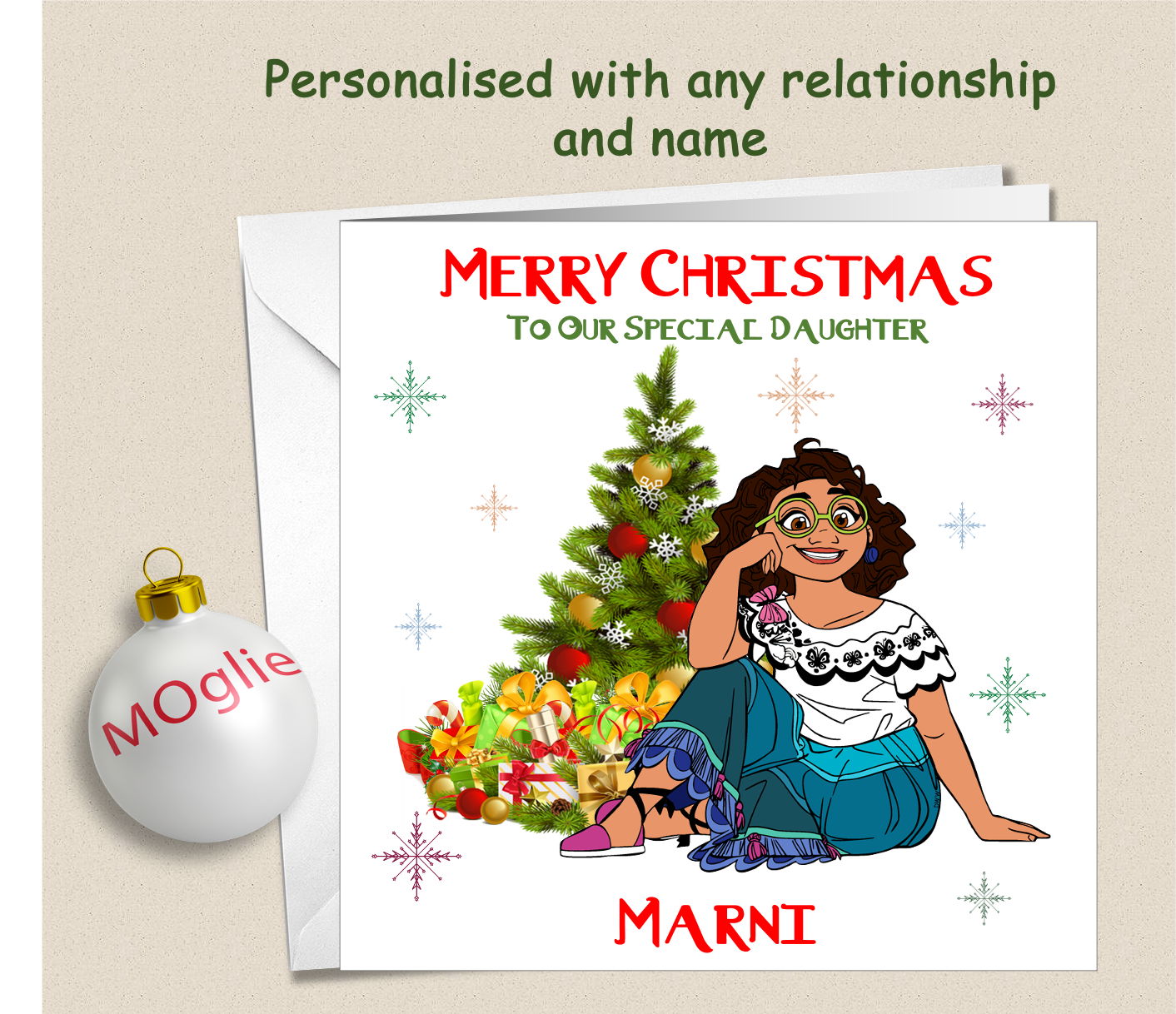 Personalised Encanto Mirabel Christmas Card - ENC1 – MOglie