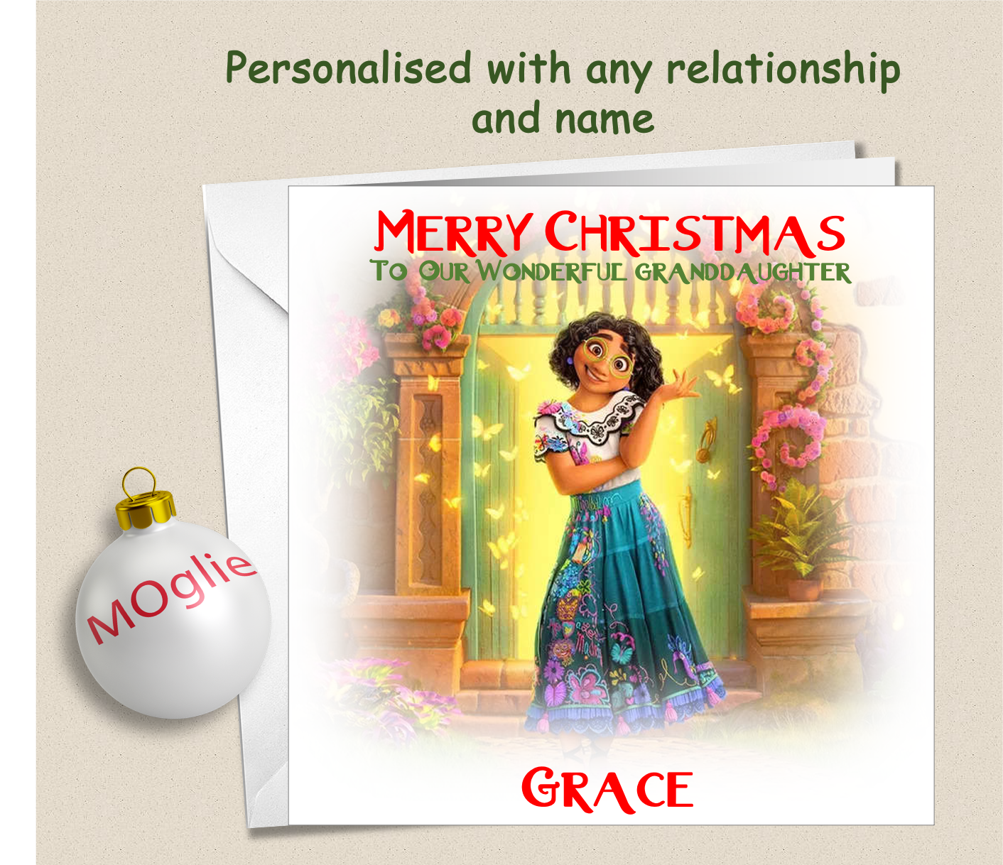 Personalised Encanto Mirabel Christmas Card - ENC3 – MOglie